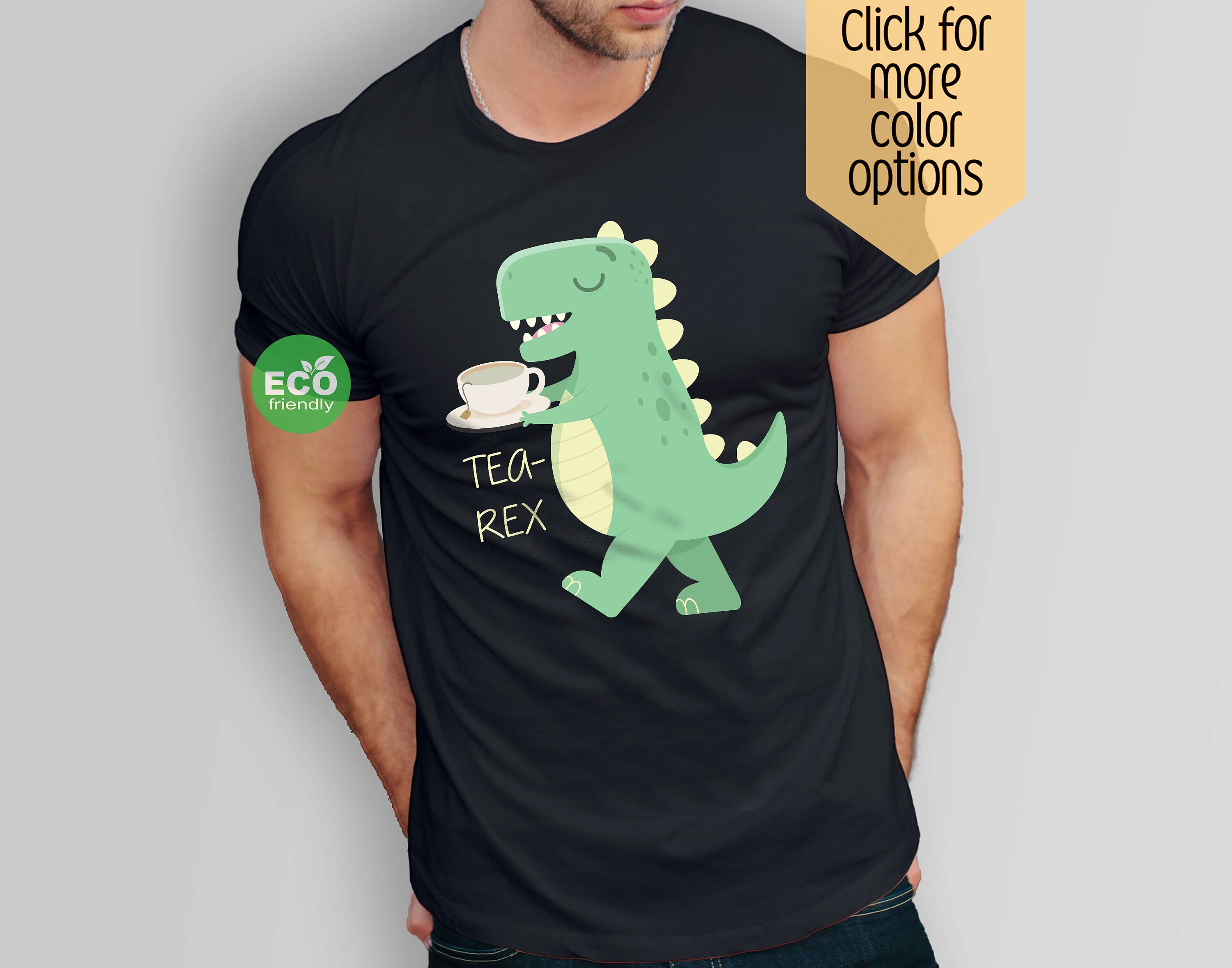Funny Tea-rex Shirt, Funny Cute Tyrannosaurus Shirt, Gift for Dinosaur ...