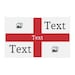 England Football Flag Personalised Custom Printed Euros - Etsy UK