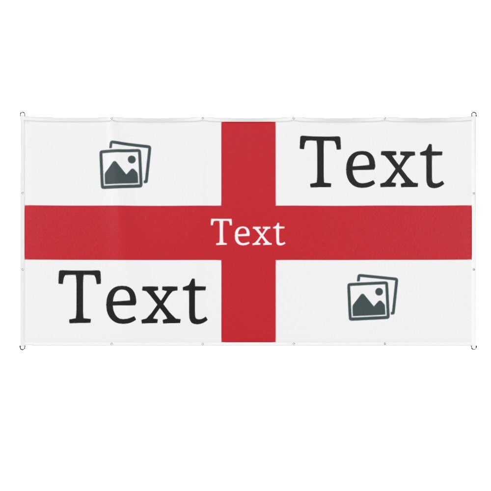 England Football Flag Personalised Custom Printed - Etsy UK