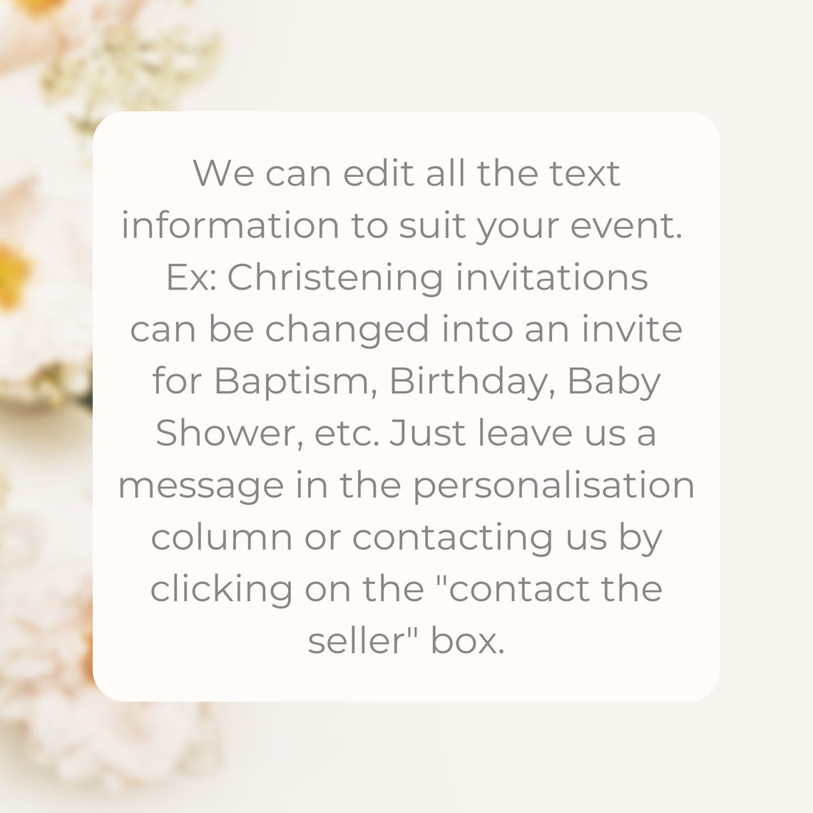 Baptism Animated Video Invitation Girls, Christening Floral Daisy ...