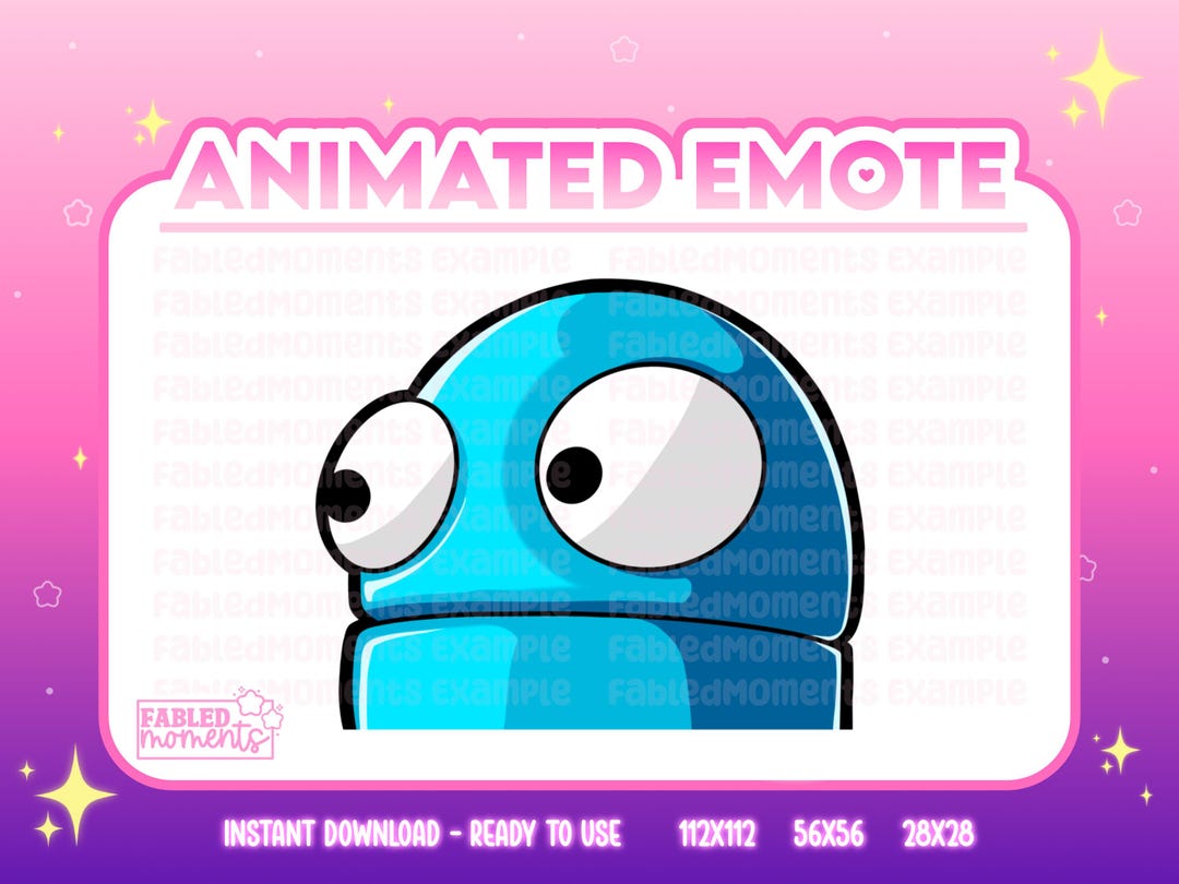Cyan R.E.P.O Stare Emote / Animated / Twitch / Discord - Etsy