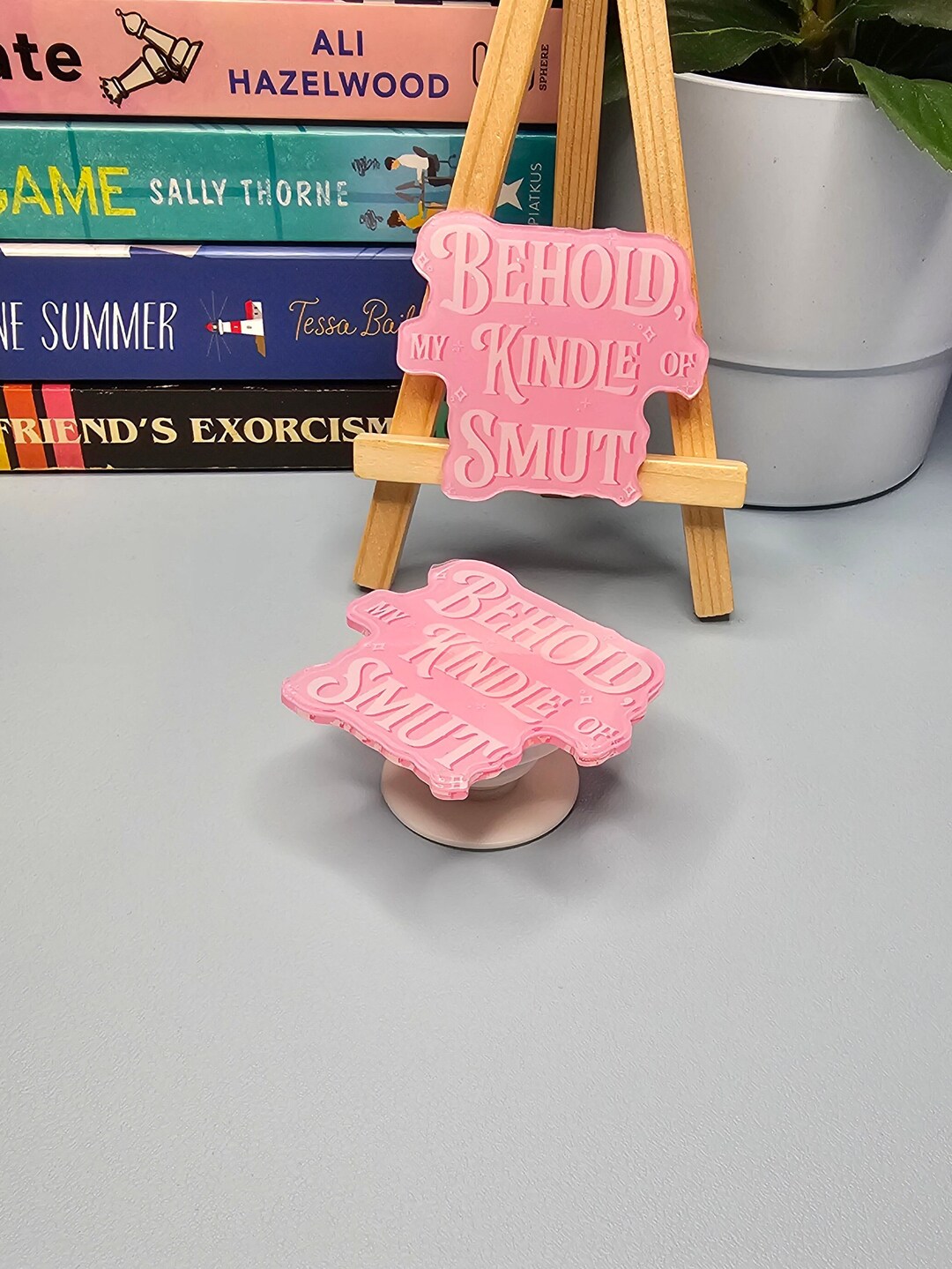 Behold My Kindle of Smut / Pop Socket / Kindle Grip / Kindle Holder - Etsy