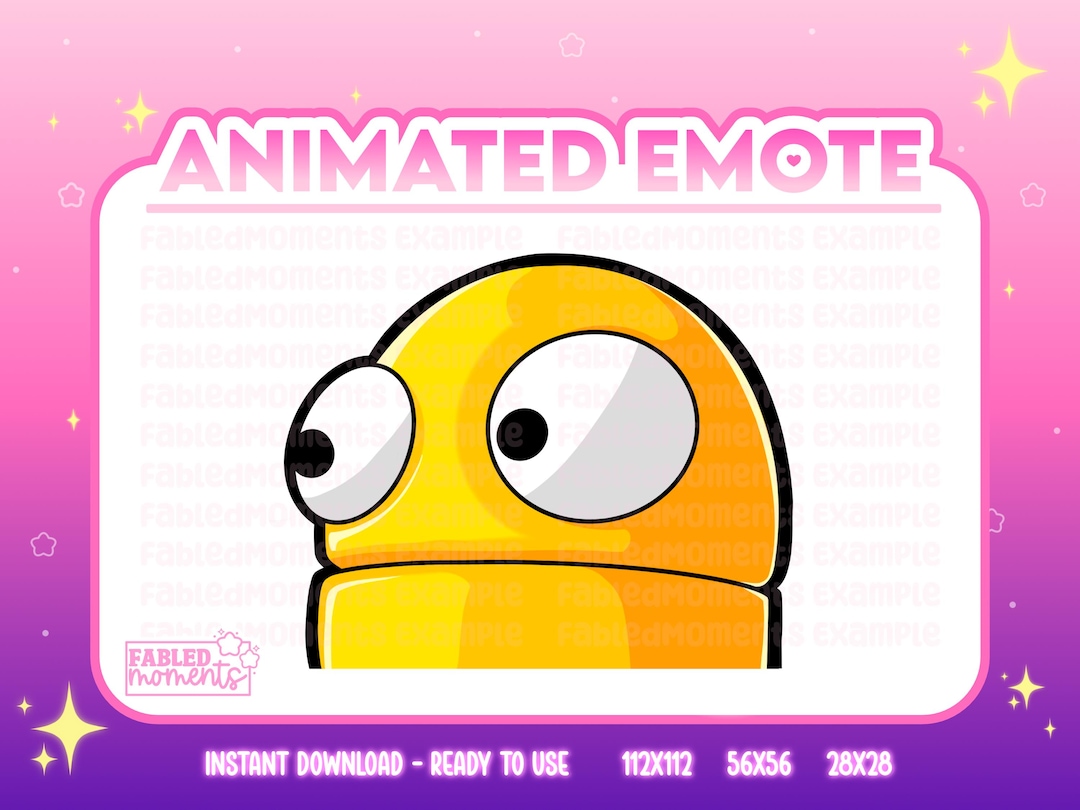 Yellow R.E.P.O Stare Emote / Animated / Twitch / Discord - Etsy