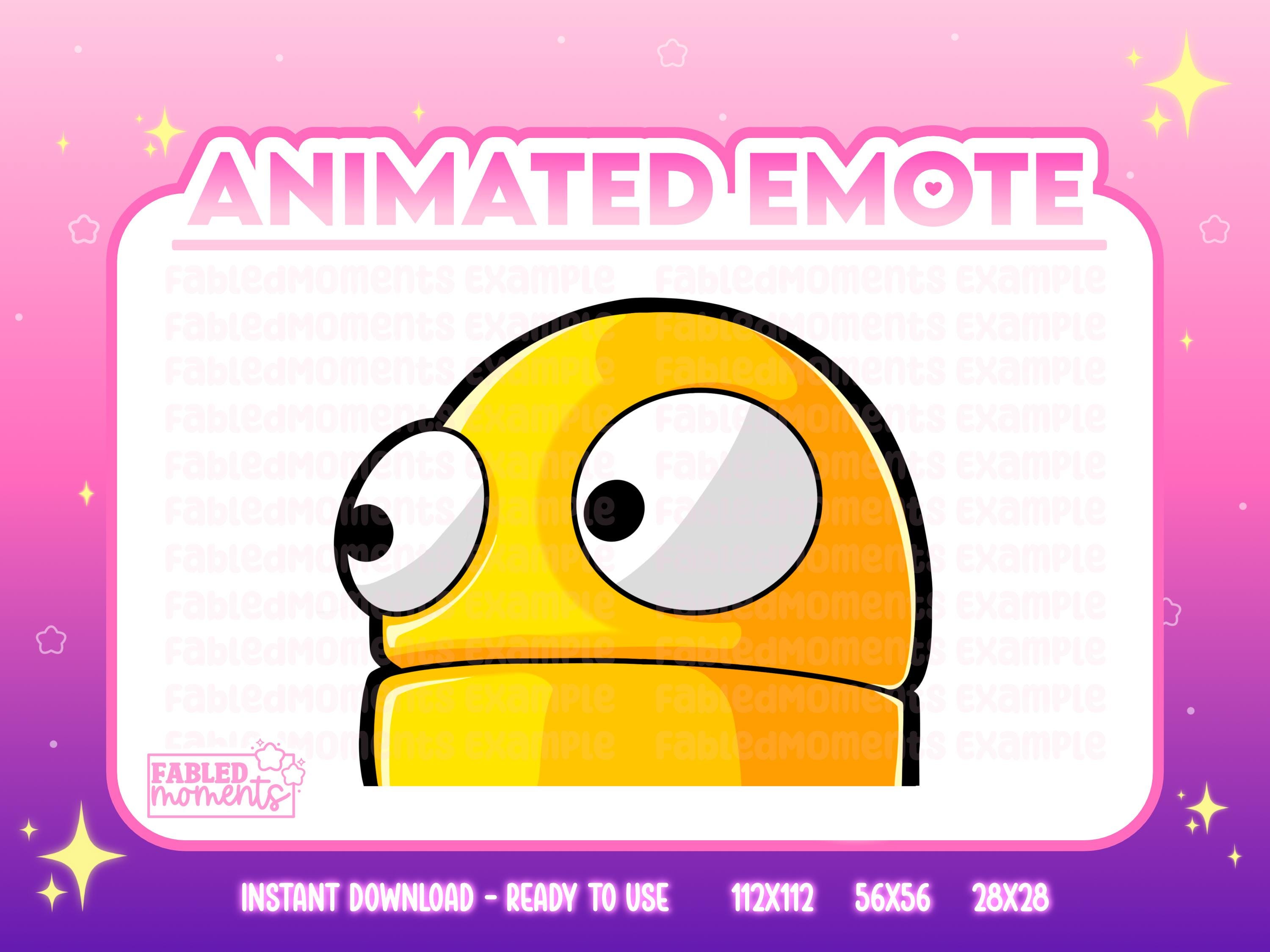 Yellow R.E.P.O Stare Emote / Animated / Twitch / Discord - Etsy