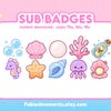 28 Twitch Discord Emotes Cute Blue Shark / Kawai Chibi Fish Emoji / Sea ...
