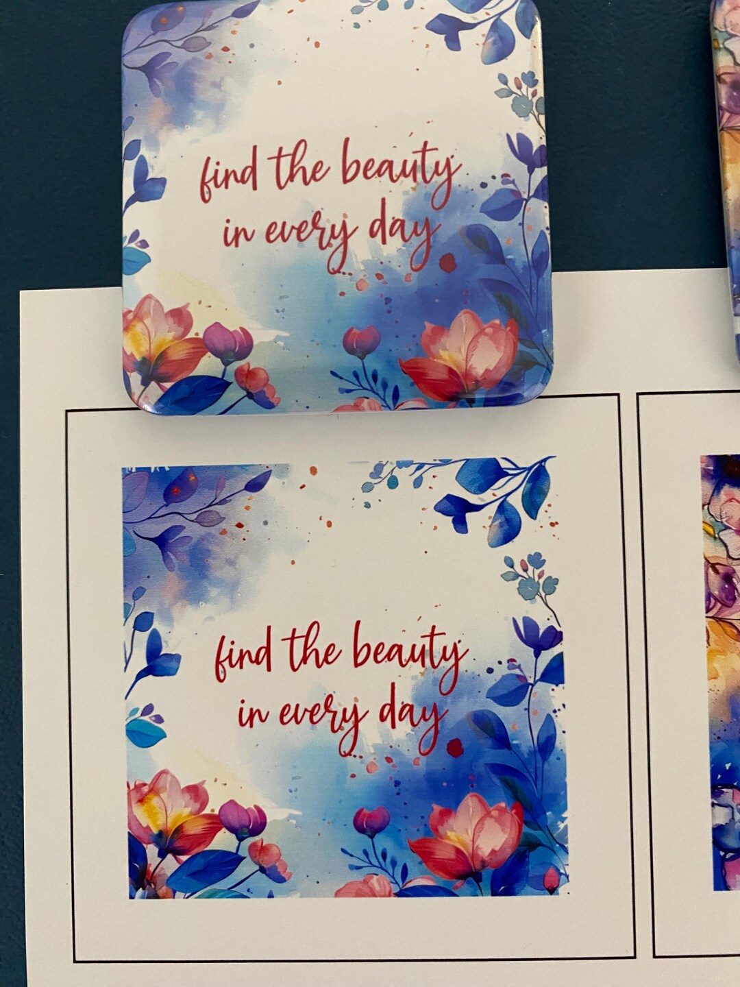 Beautiful Inspirational Quote Magnets Set of 6. Perfect Size for Gift ...