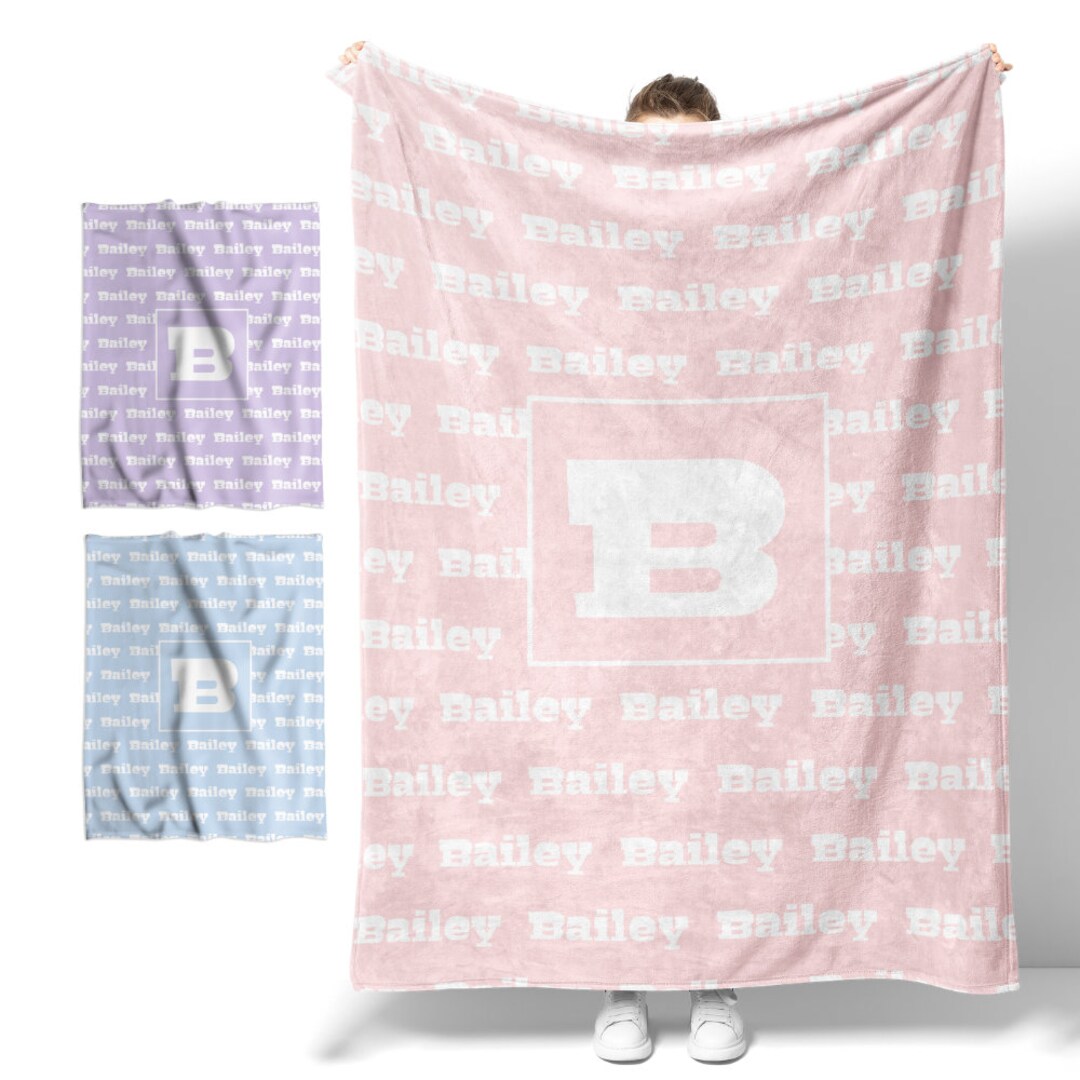 Personalized Blanket With Name. Great for Home Decor, Babies, Kids ...