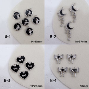 2pc Silver Pendant Charms, Trendy Jewelry, Punk Style,handmade Jewelry ...