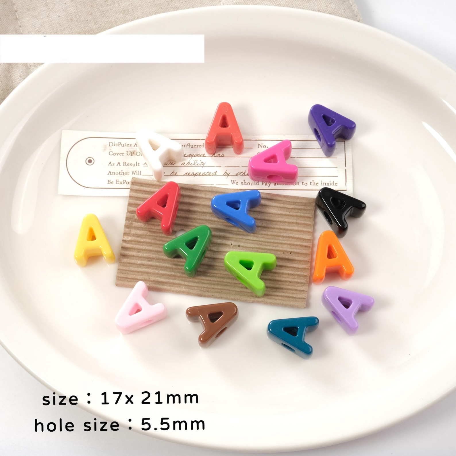 Alphabet Beads,large Hole Letters ,colorful Acrylic Accessories ...