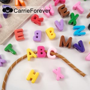 Alphabet Beads,large Hole Letters ,colorful Acrylic Accessories ...