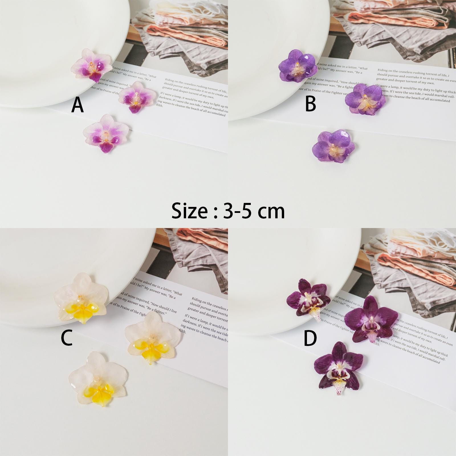 Real Butterfly Orchid Flower Heads for Resin Art, DIY Jewelry Making ...