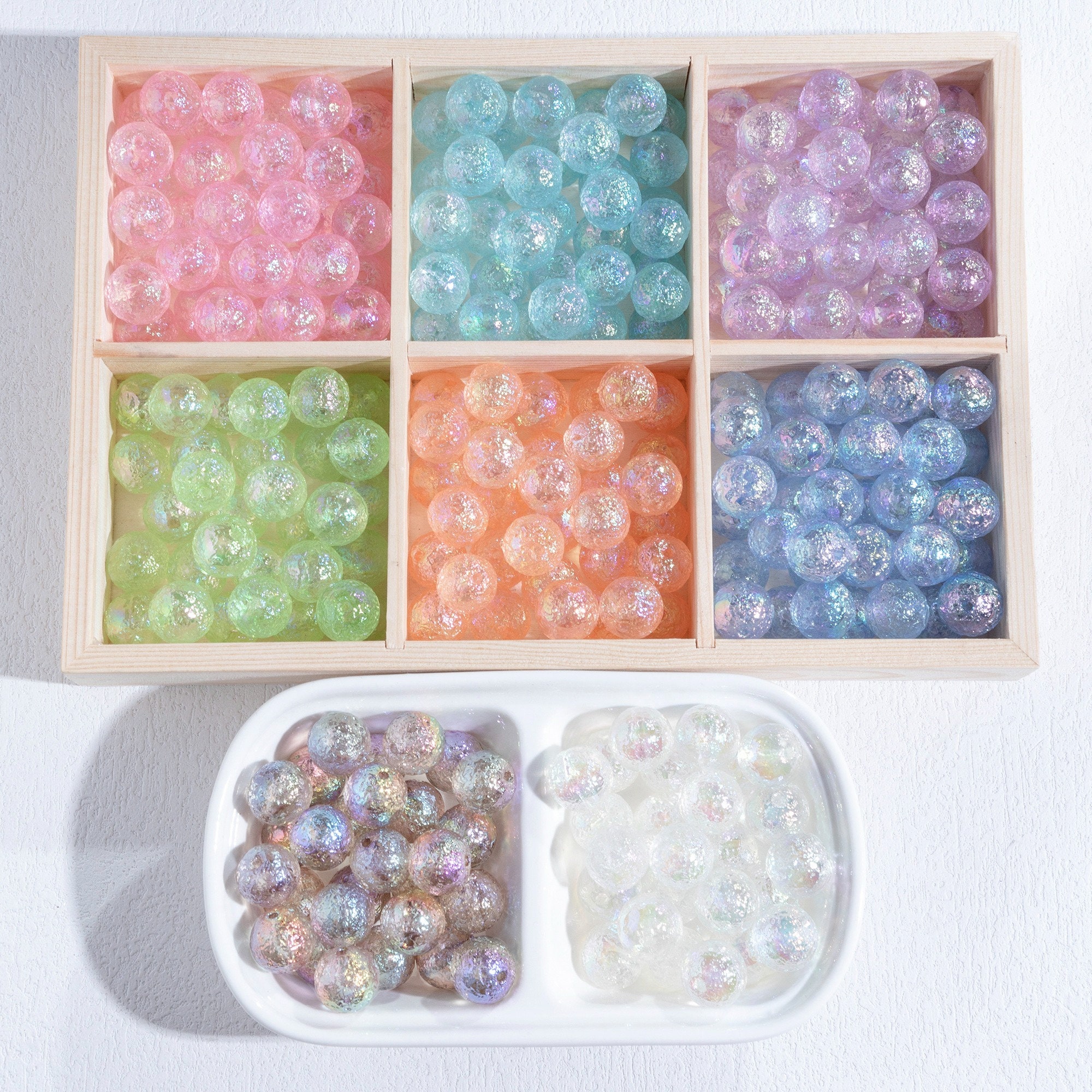 Acrylic Beads Roundbumpy Meteorite Planet Round Beads ,colorful Beads ...