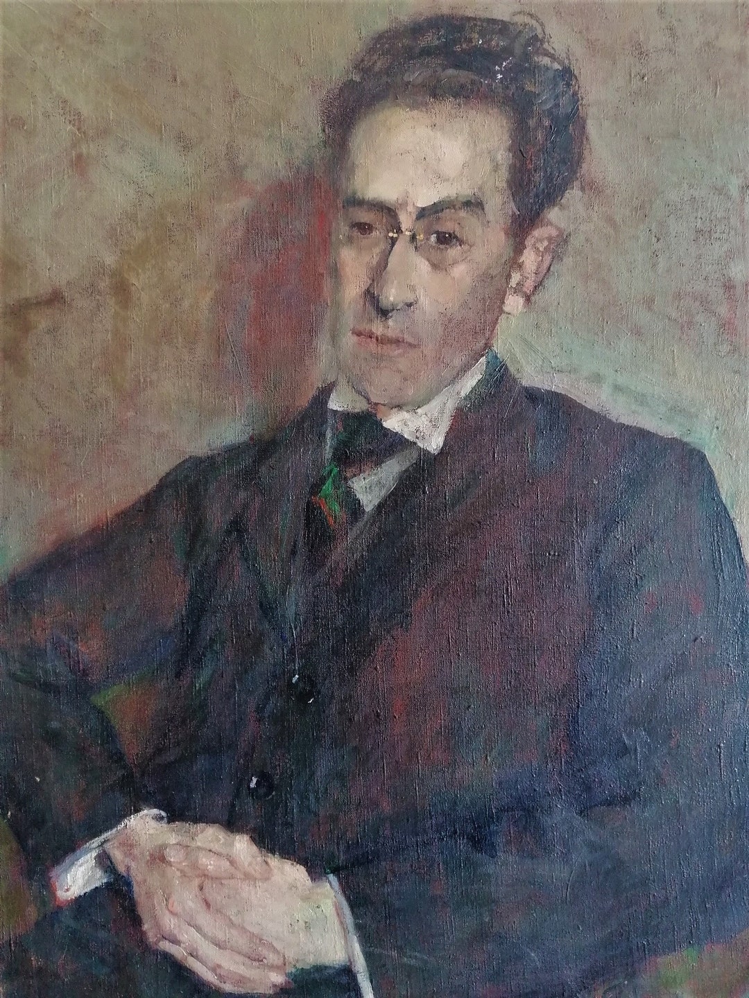 Oilpainting Unidentified Artist Portrait of a Gentleman 1915-1920 - Etsy