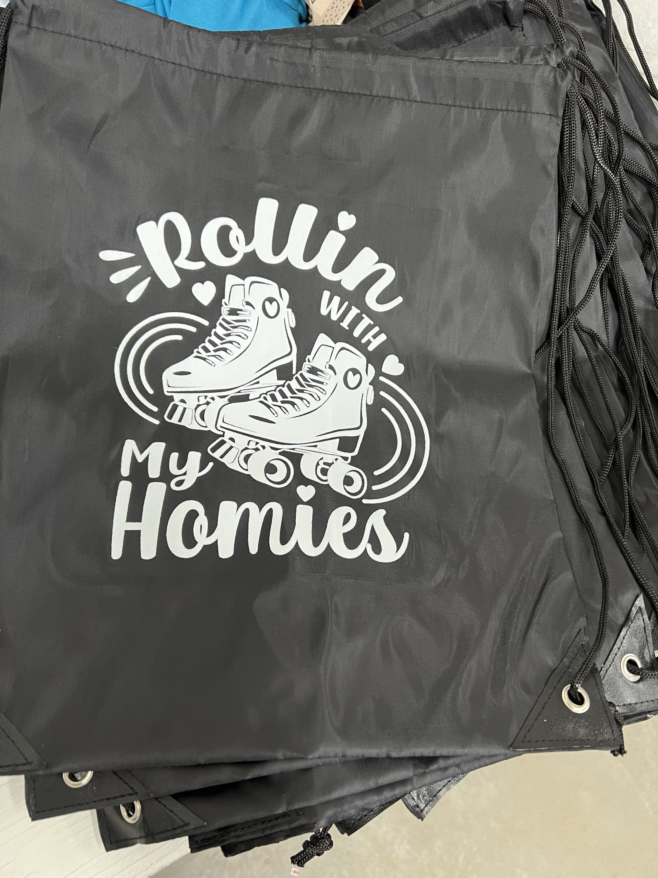 Rolling With My Homies Single Color White, Needs a Heat Press Transfer ...