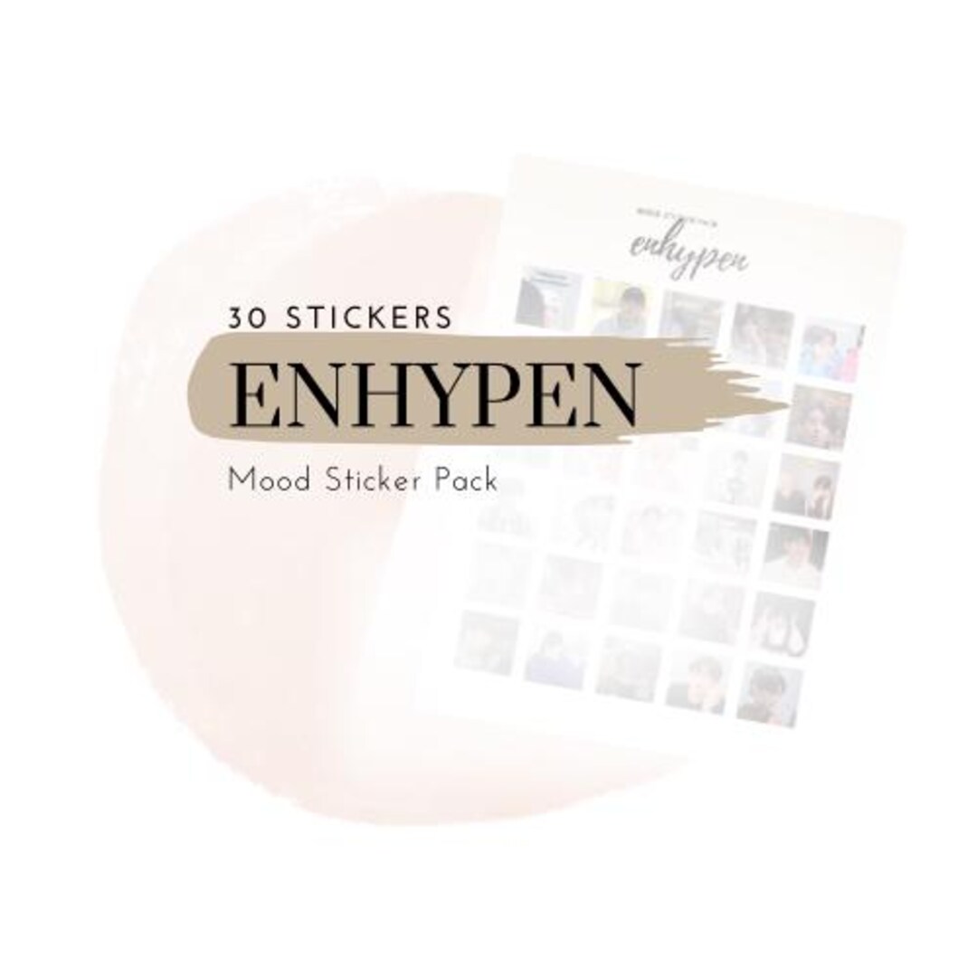 ENHYPEN Mood Sticker Pack , Kpop Stickers , Stickers for Bullet Journal ...