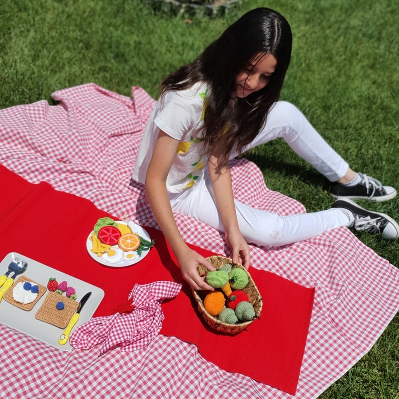 Fruits Play Set Amigurumi Fruits Crochet Fruits Safely Toy Kitchen ...