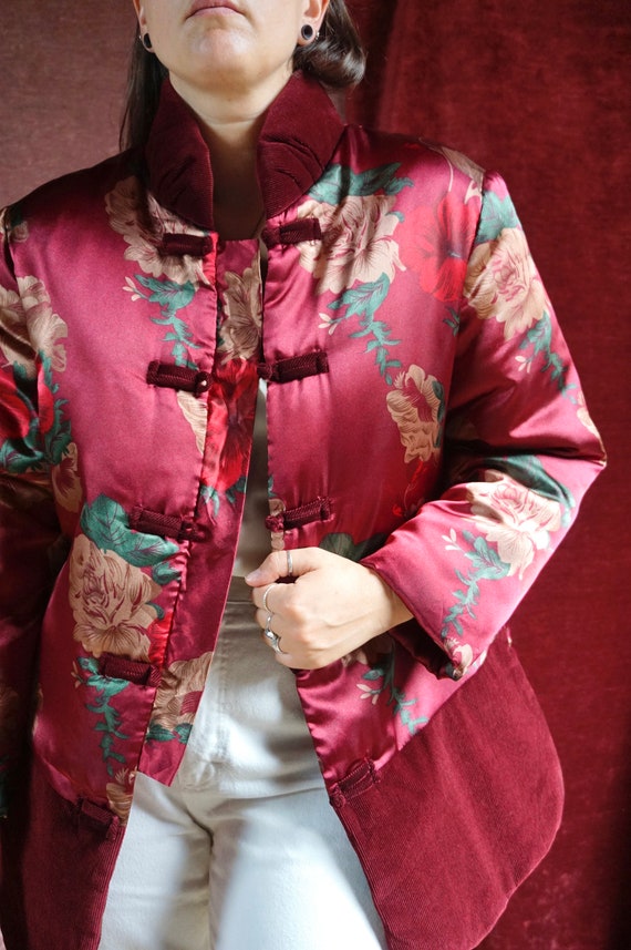 Vintage Chinese kimono - padded jacket - 80s - M/L - Gem