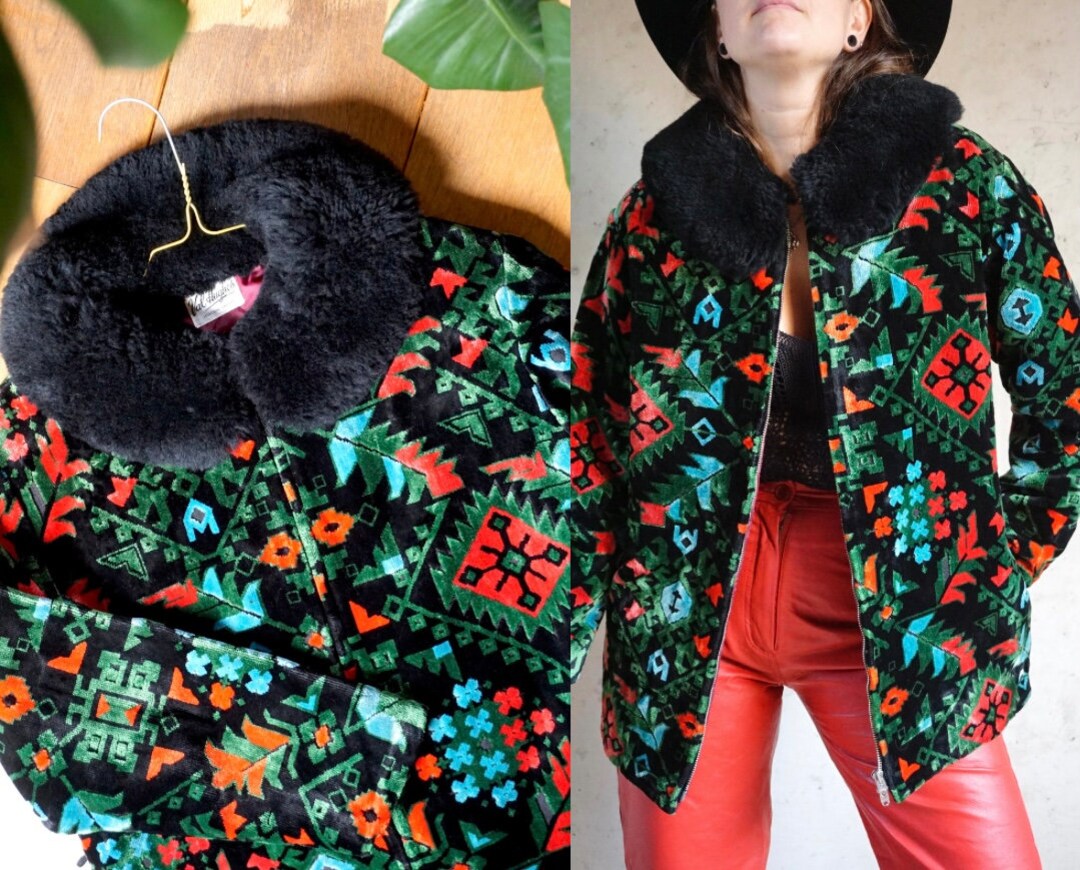 Vintage Val Hughes Collectable Winter Coat Tapestry Coat - Etsy