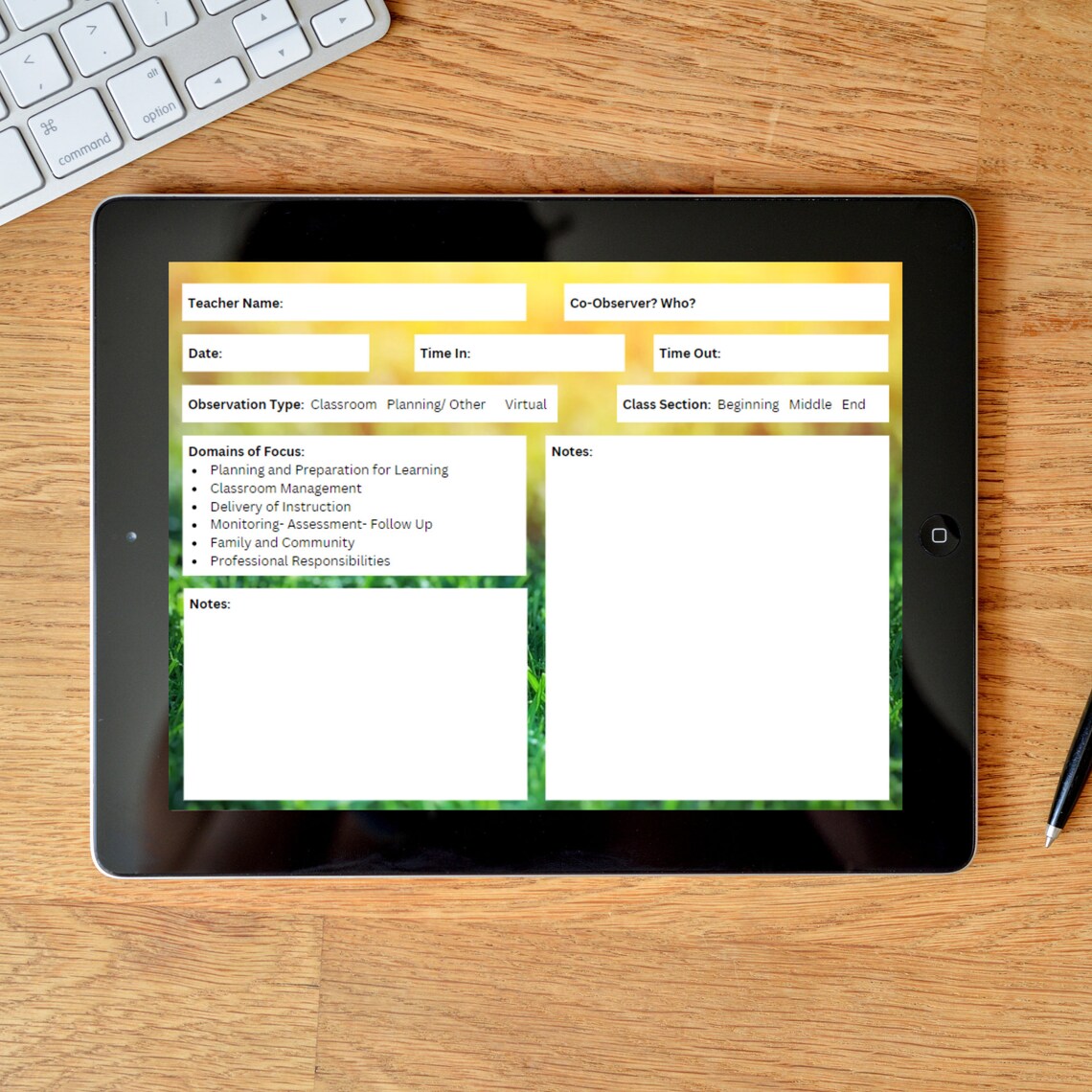 Project Coach Observation Worksheets - Etsy