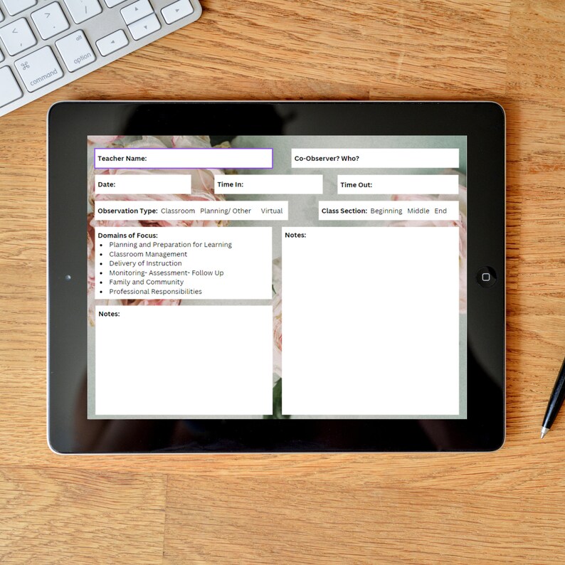Project Coach Observation Worksheets - Etsy