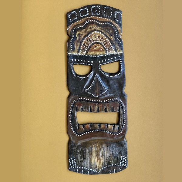 Tiki Mask Wall - Etsy