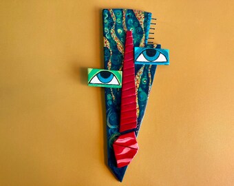 Cubism Art Mask - Etsy