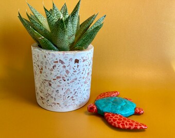 Magnet Red Turtle. Handmade Tortoise Clay Fridge Decor - Etsy