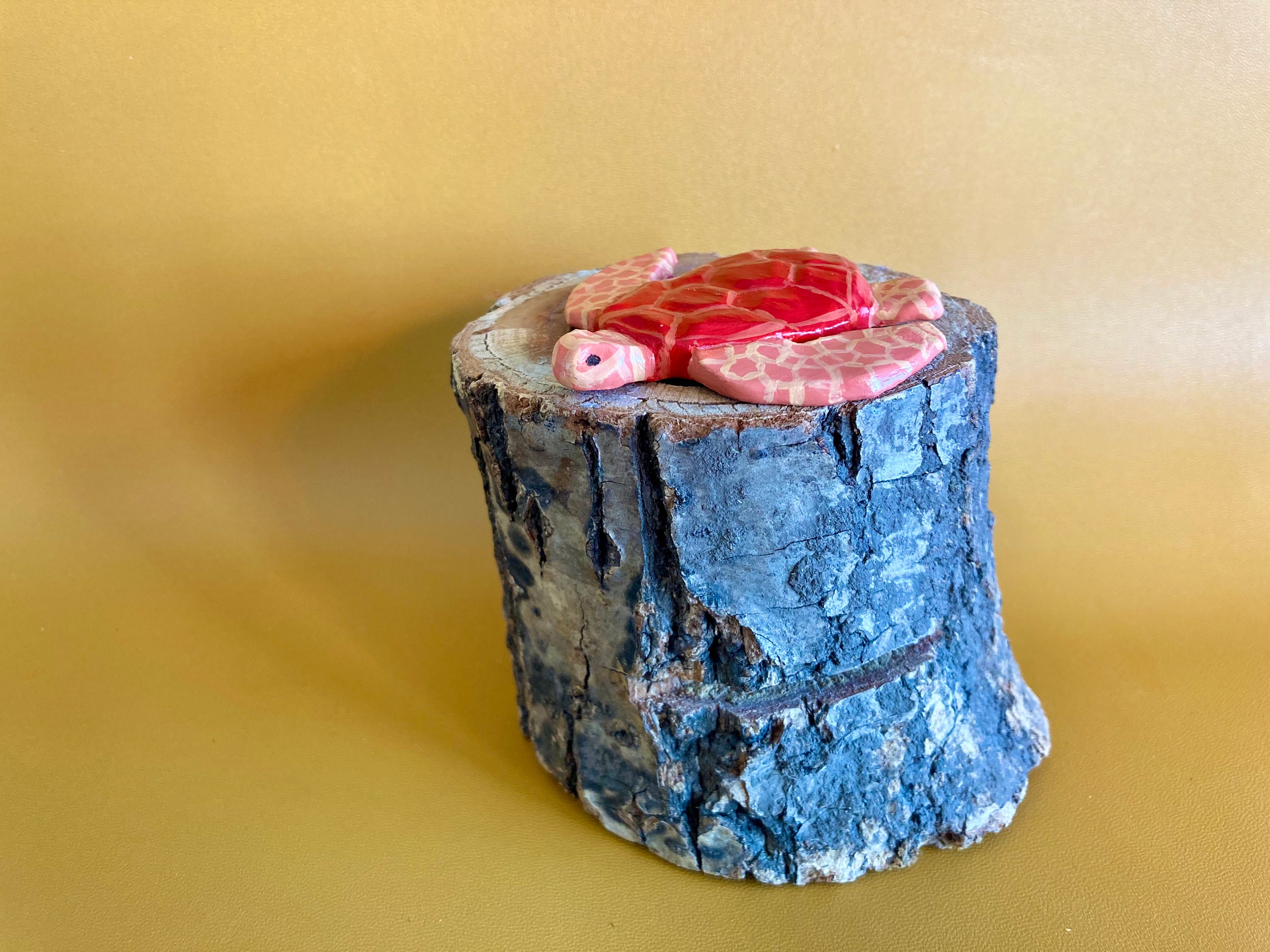 Magnet Red Turtle. Handmade Tortoise Clay Fridge Decor - Etsy
