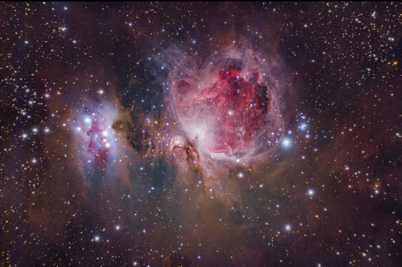 Orion & Running Man Nebula - Etsy