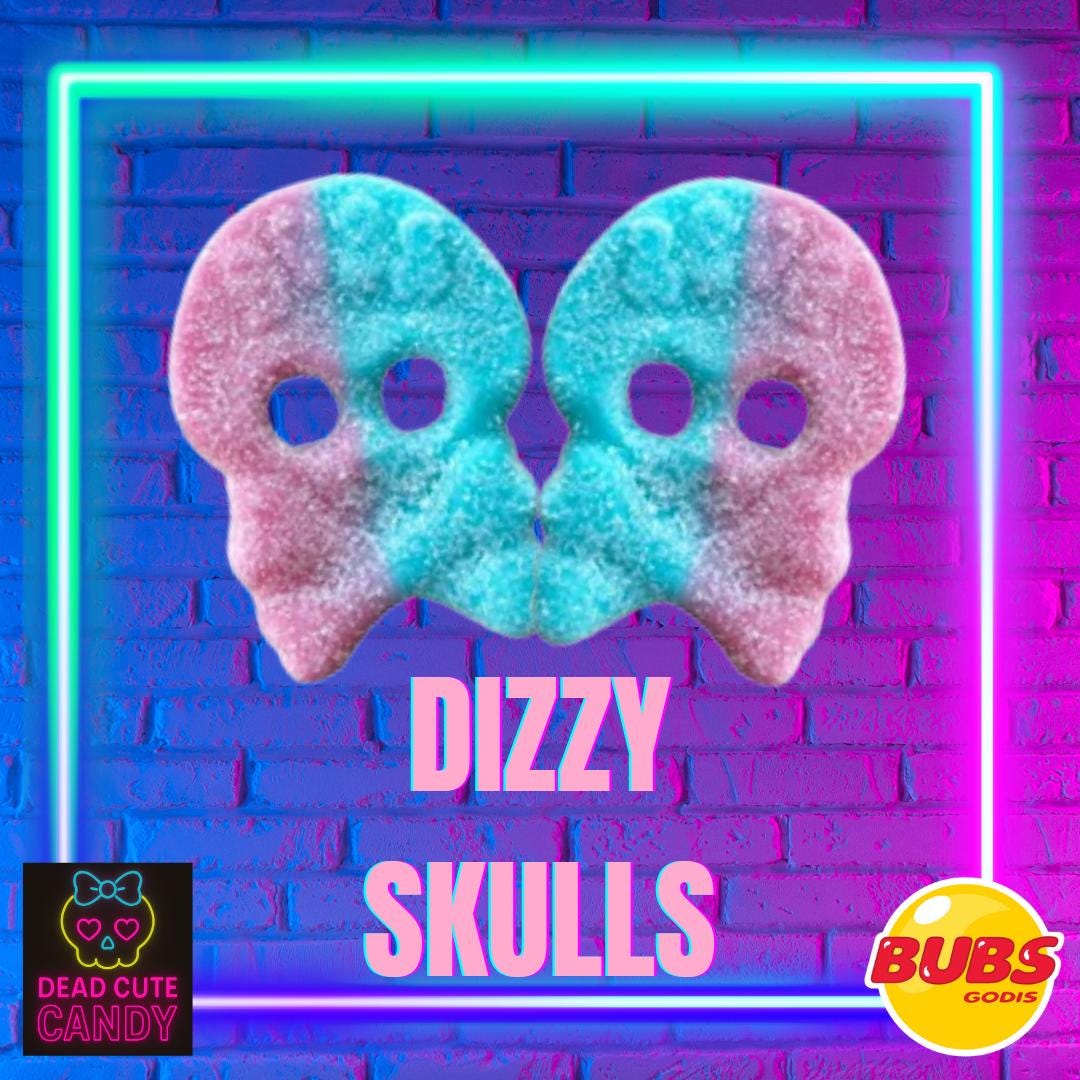 Dizzy Skulls BUBS Swedish Candy - Etsy