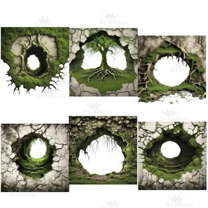 Woodland Border Frames Photo Images PNG Green Forest Overlays for ...