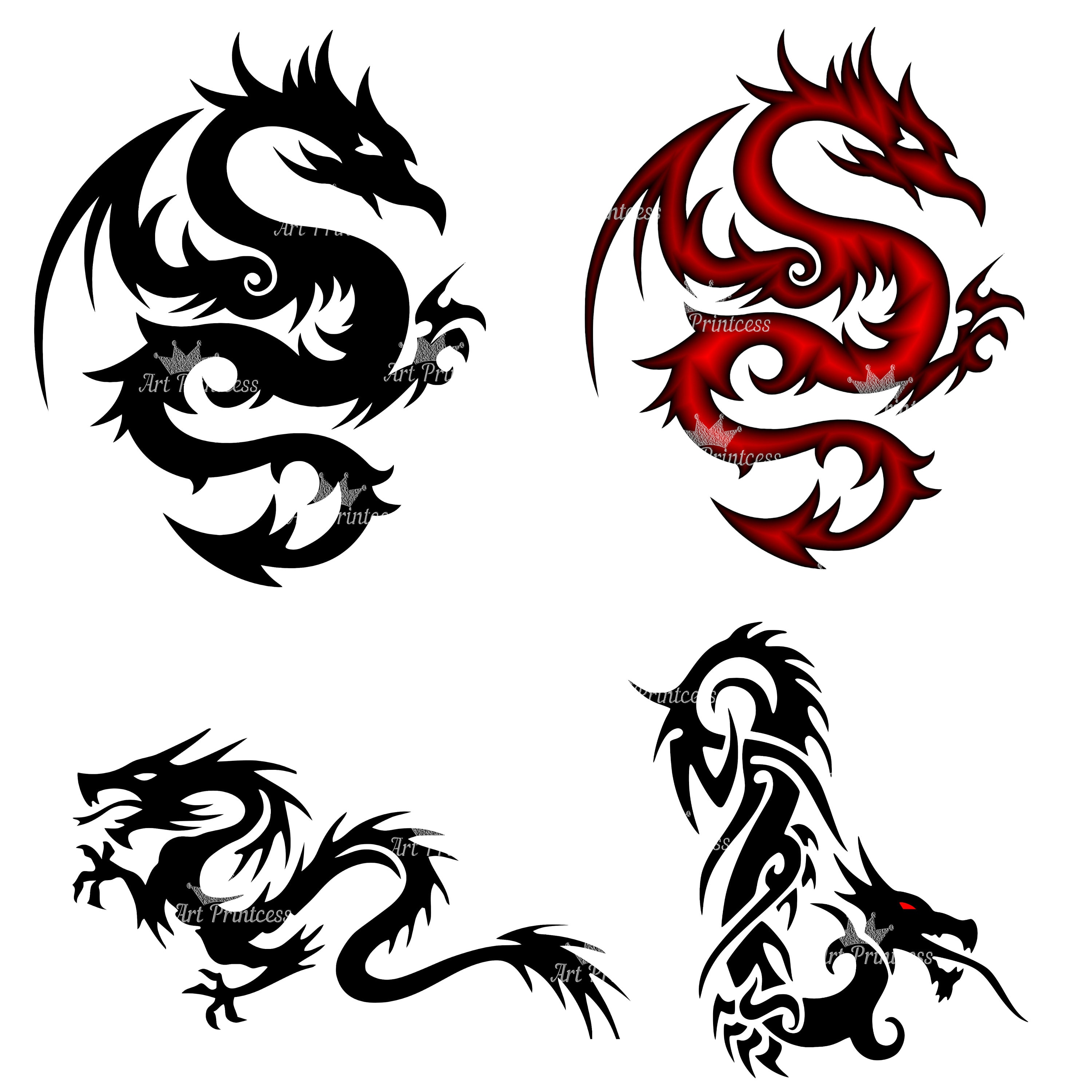 Chinese Dragon SVG PNG Chinese New Year Graphics Lunar New Year Vector ...
