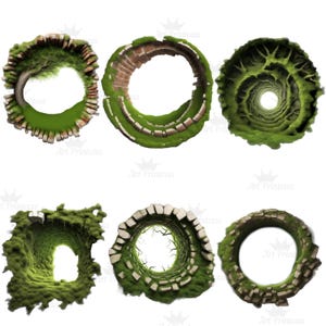 Woodland Border Frames Photo Images PNG Green Forest Overlays for ...