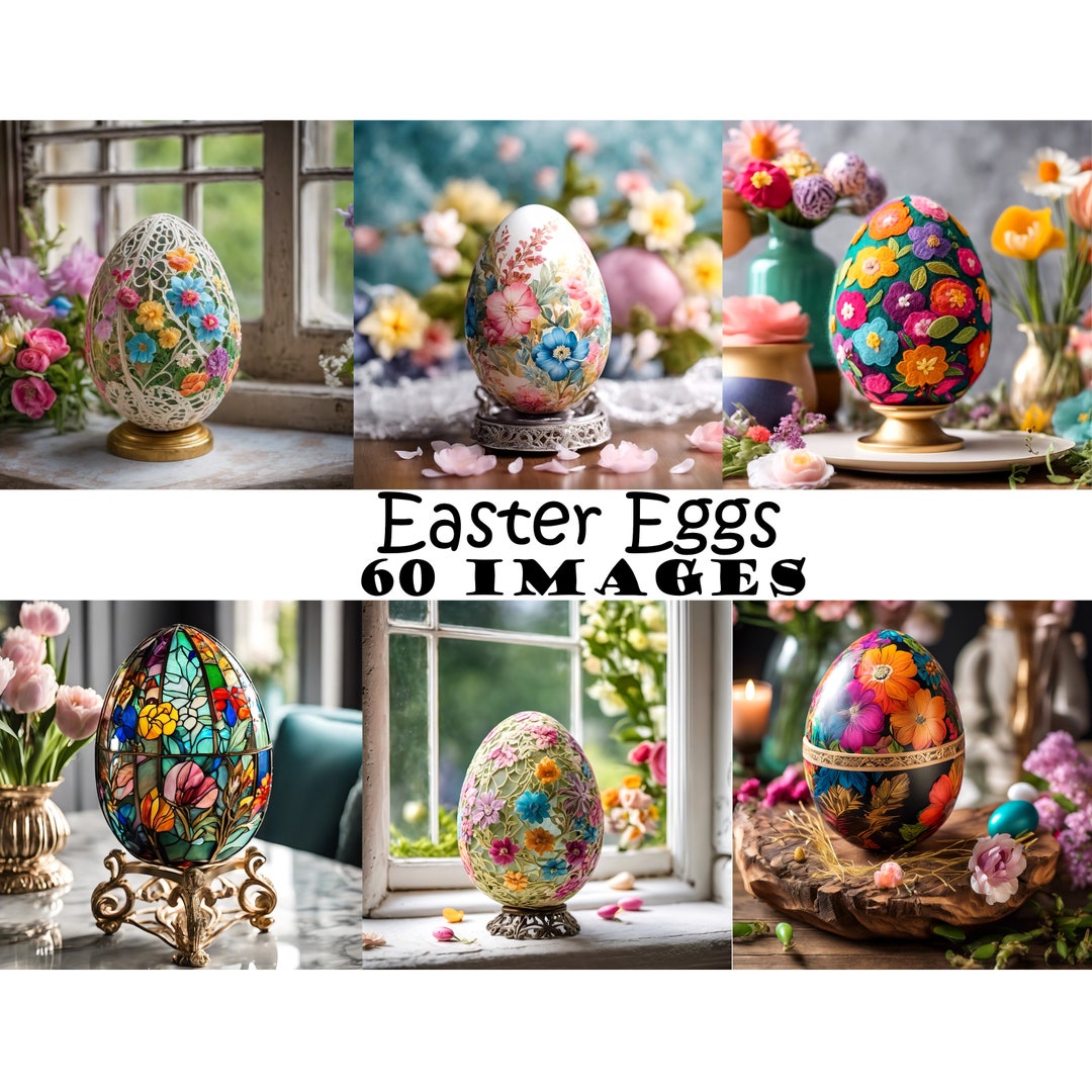 Easter Eggs Digital Download Bundle Photo Clipart Images Easter Eggs ...