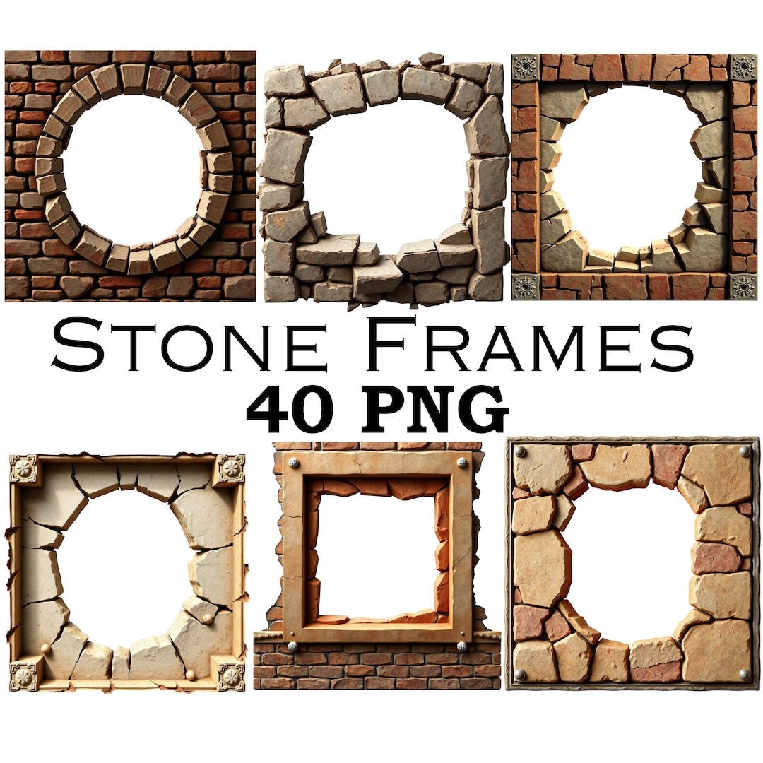 Grunge Wall Crack Hole 3d Effect Border Frame PNG Cracked Breakthrough ...