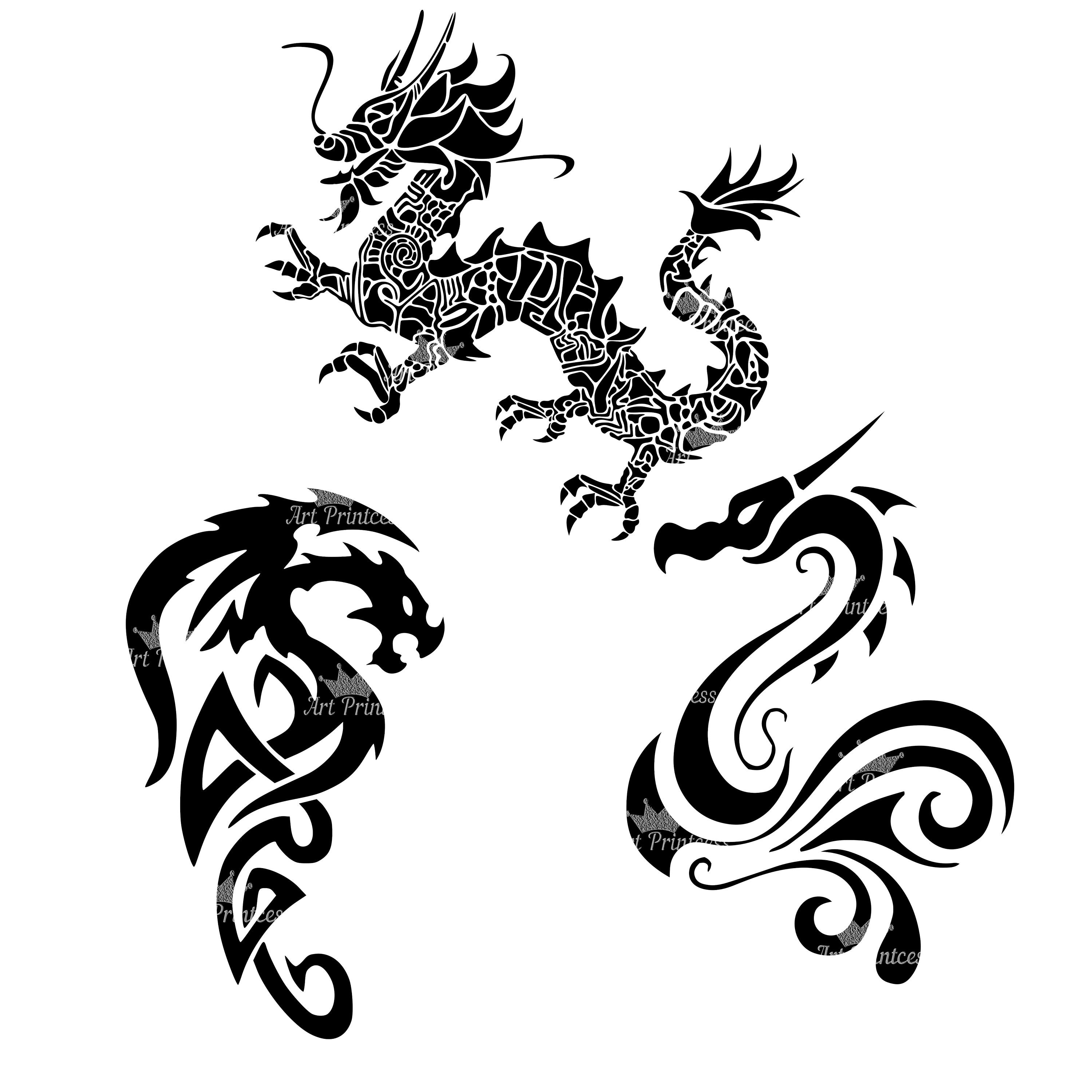 Chinese Dragon SVG PNG Chinese New Year Graphics Lunar New Year Vector ...