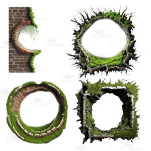 Woodland Border Frames Photo Images PNG Green Forest Overlays for ...