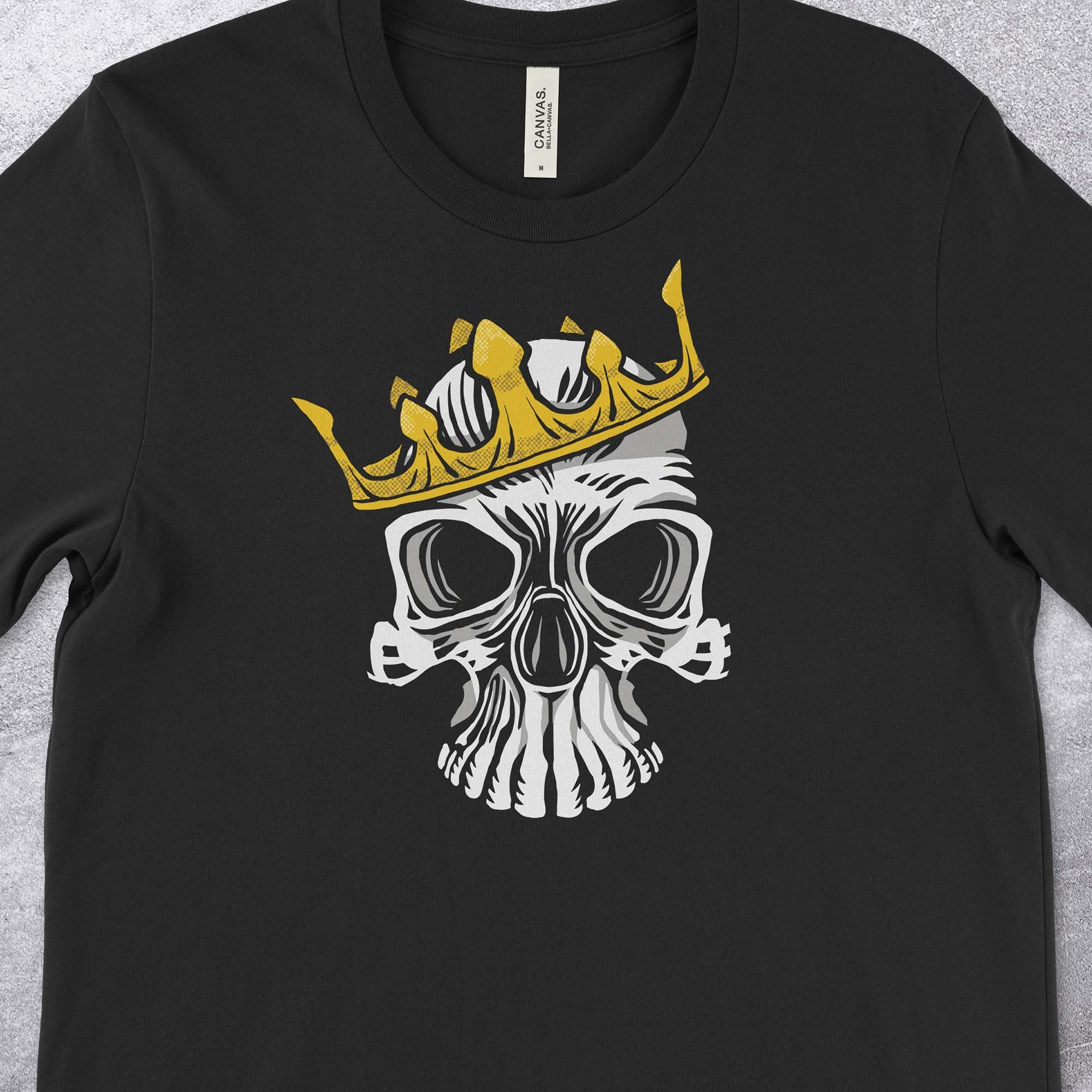 Skull With Crown Graphic Tee - Etsy