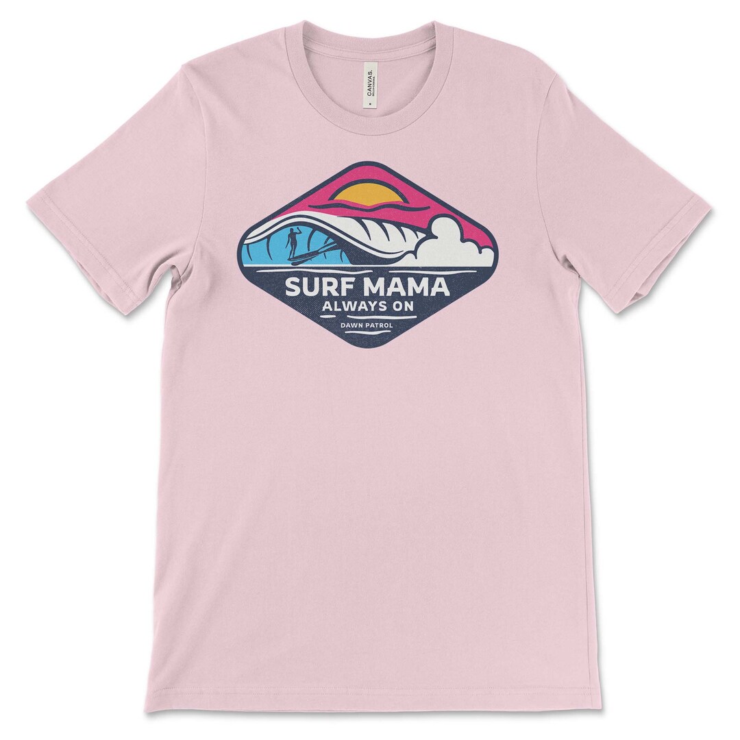 Surf Mama Wave Rider T-shirt, Surfing Mom Shirt, Surf Mom on Sunset ...