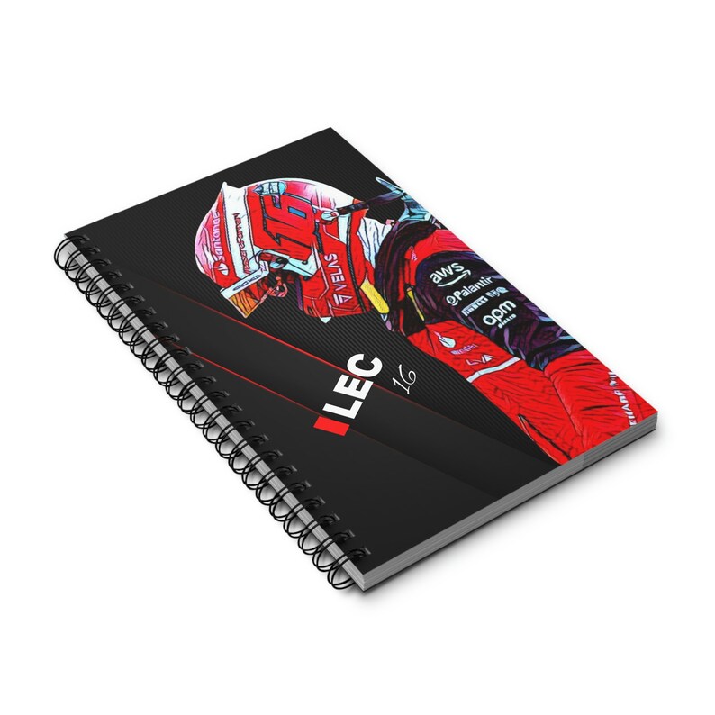 Charles Leclerc Ferrari Formula 1 Spiral Journal F1 Fan Gift Ships From ...