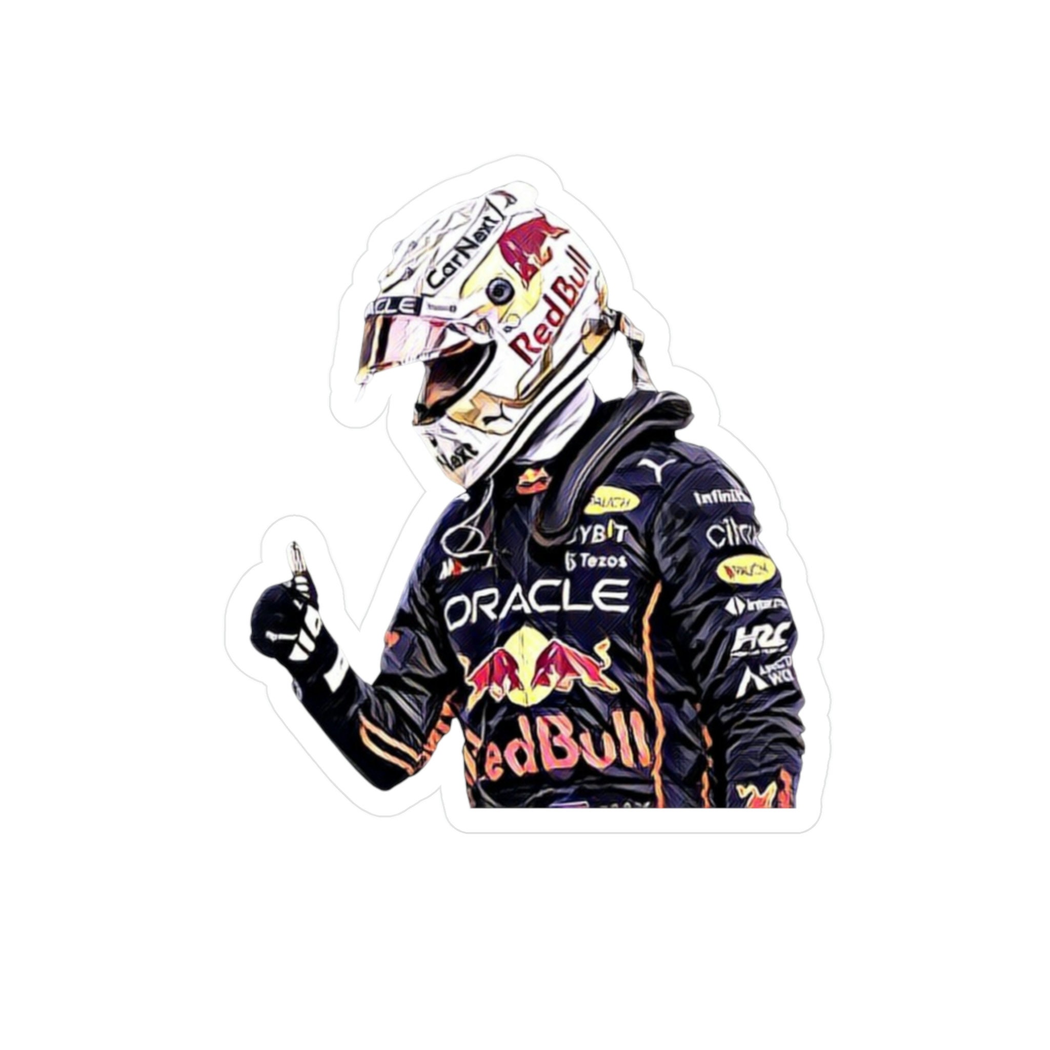 Max Verstappen Redbull Formula 1 Sticker F1 Gift Kiss-cut Vinyl Decals ...