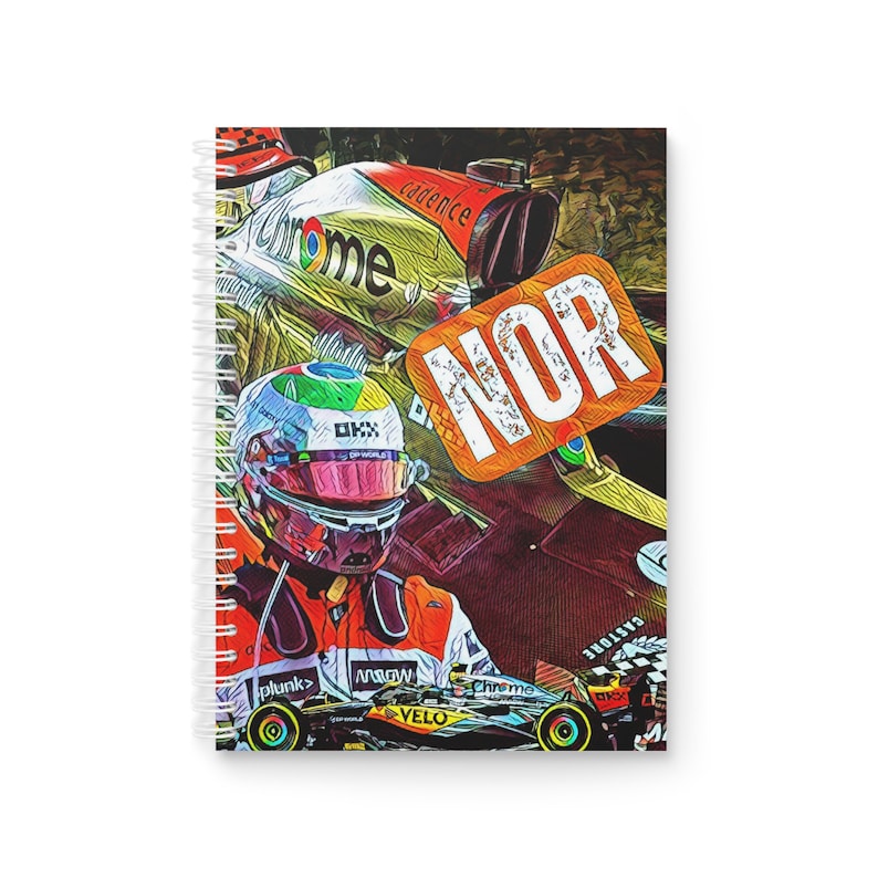 Lando Norris Mclaren F1 Silverstone Spiral Notebook Journal | Gift ...
