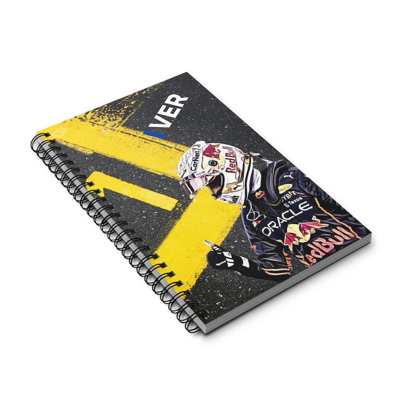 Max Verstappen Redbull Formula 1 Spiral Journal Notebook F1 Fan Gift ...