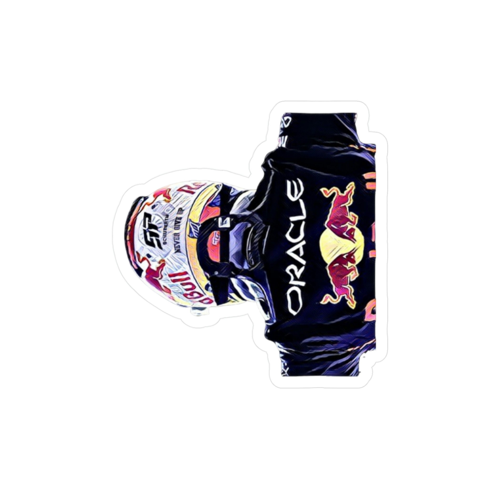 Sergio Checo Perez Redbull Formula 1 Sticker Gift F1 Art Suit Kiss-cut ...