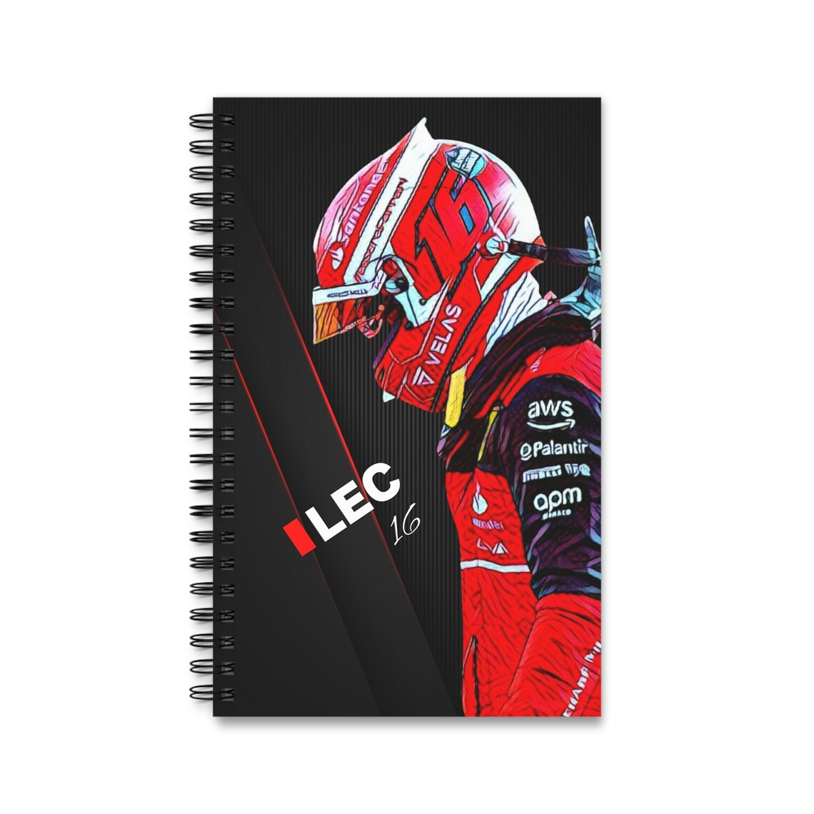 Charles Leclerc Ferrari Formula 1 Spiral Journal F1 Fan Gift Ships From ...