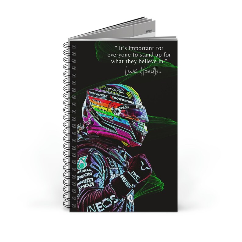 Lewis Hamilton Inspirational Quotes Journal Mercedes Formula 1 F1 Ships ...
