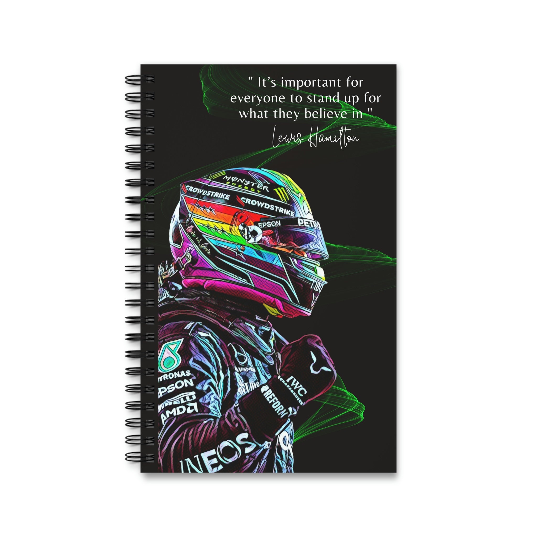 Lewis Hamilton Inspirational Quotes Journal Mercedes Formula 1 F1 Ships ...