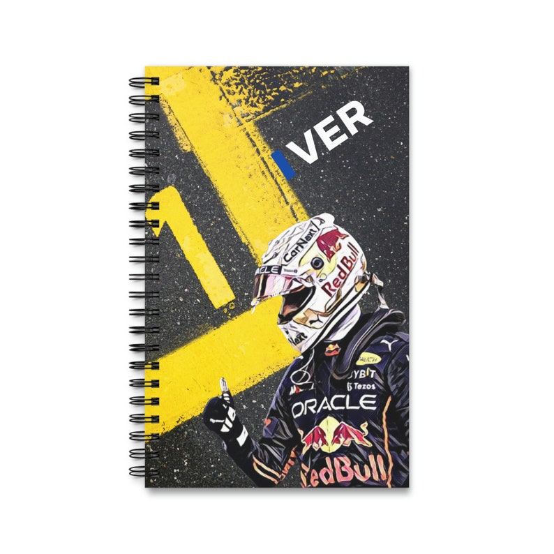 Max Verstappen Redbull Formula 1 Spiral Journal Notebook F1 Fan Gift ...