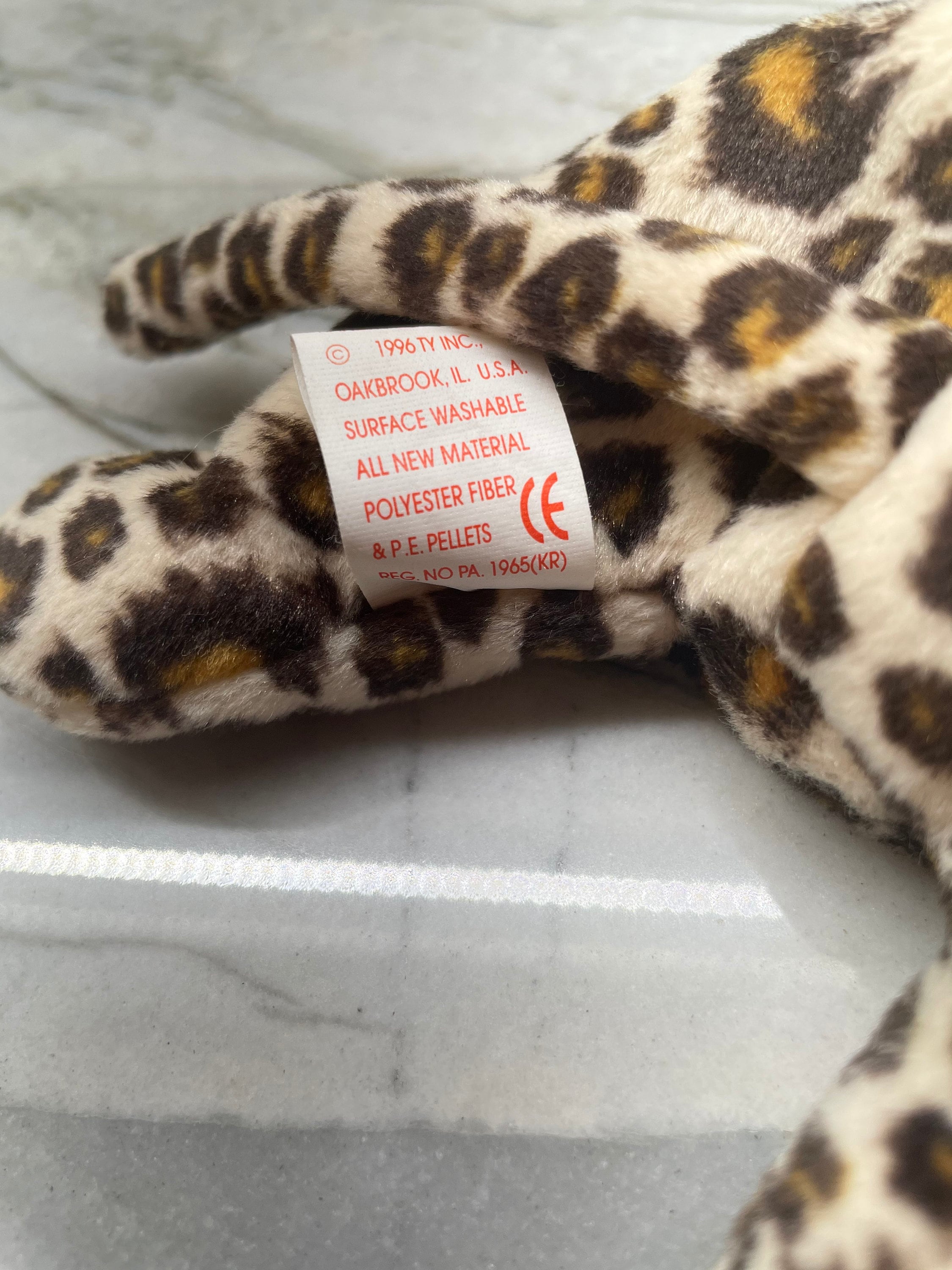 Leopard Beanie Baby Freckles 1996 Rare Errors - Etsy