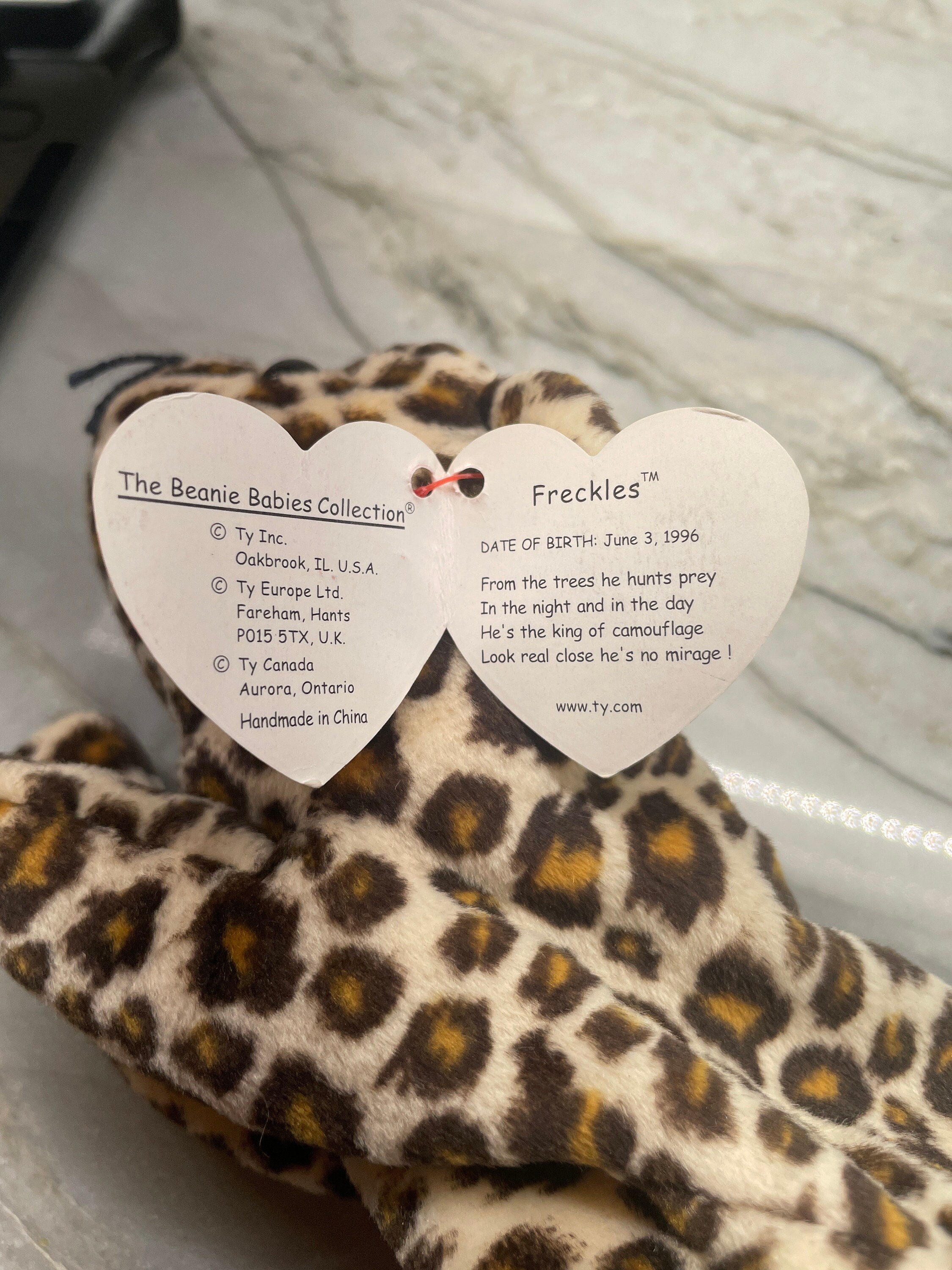 Leopard Beanie Baby Freckles 1996 Rare Errors - Etsy